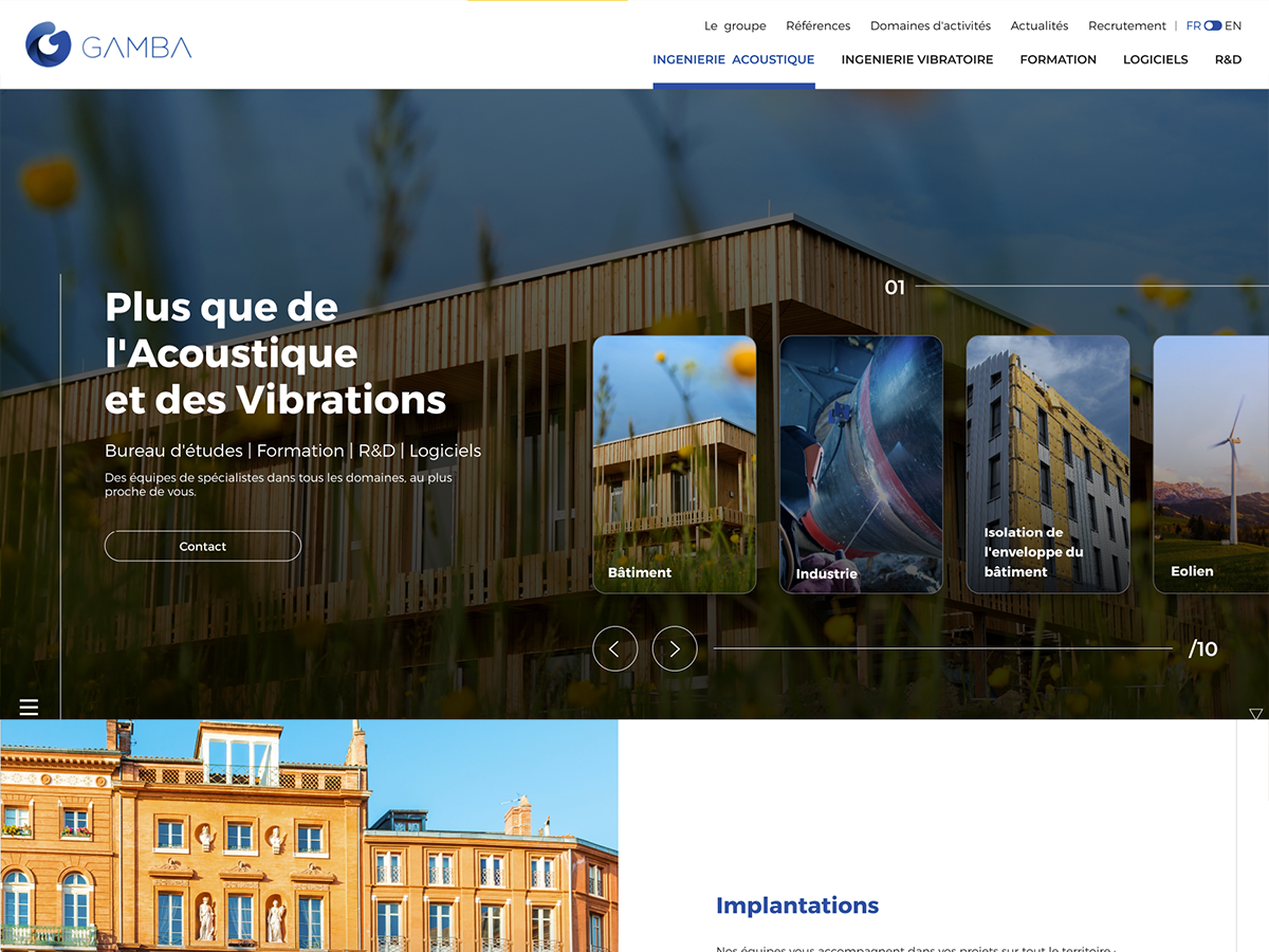 Groupe GAMBA | Bureau d’études acoustiques & vibratoires